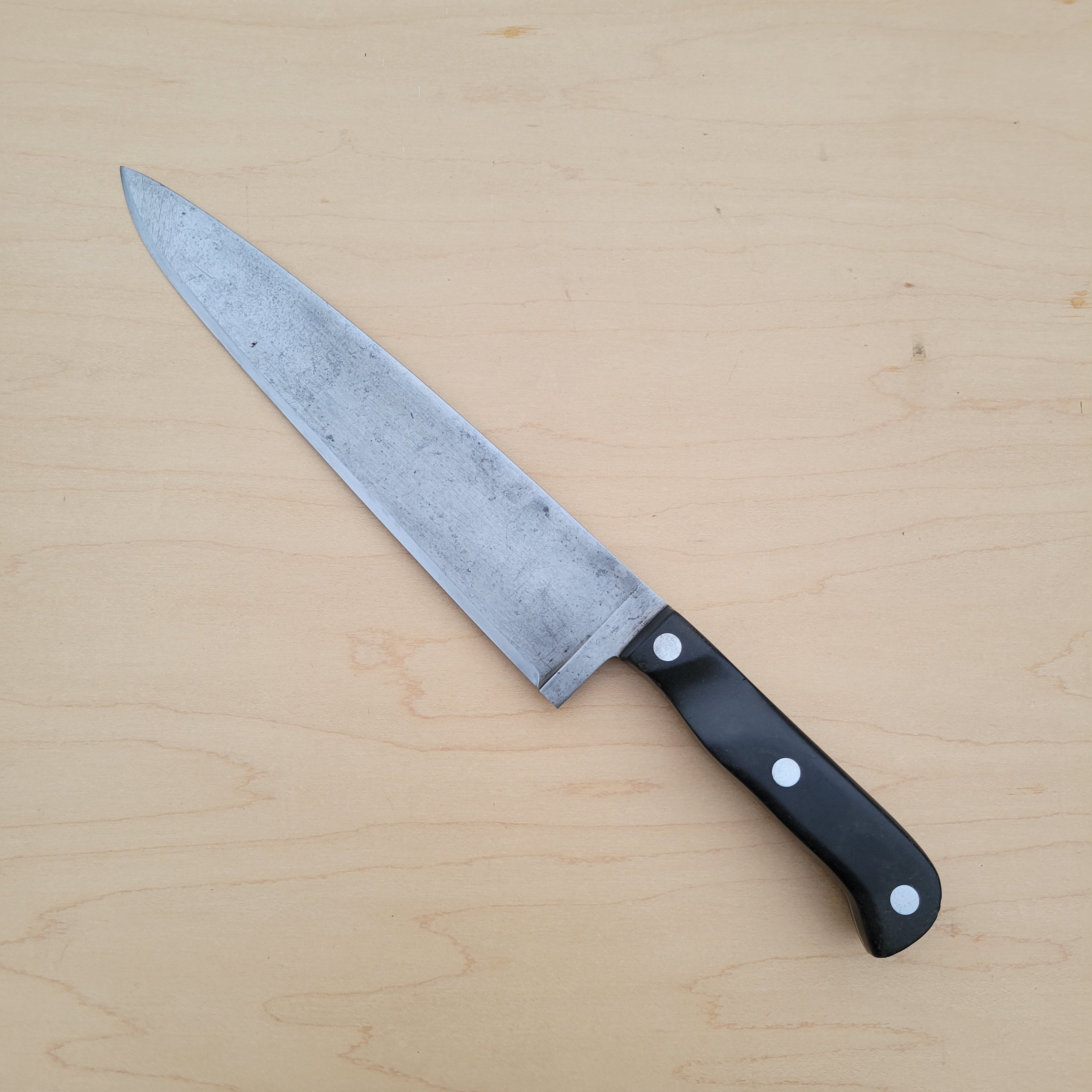 Carbon Steel 9" Chef Knife Unmarked - Used – Uptown Cutlery